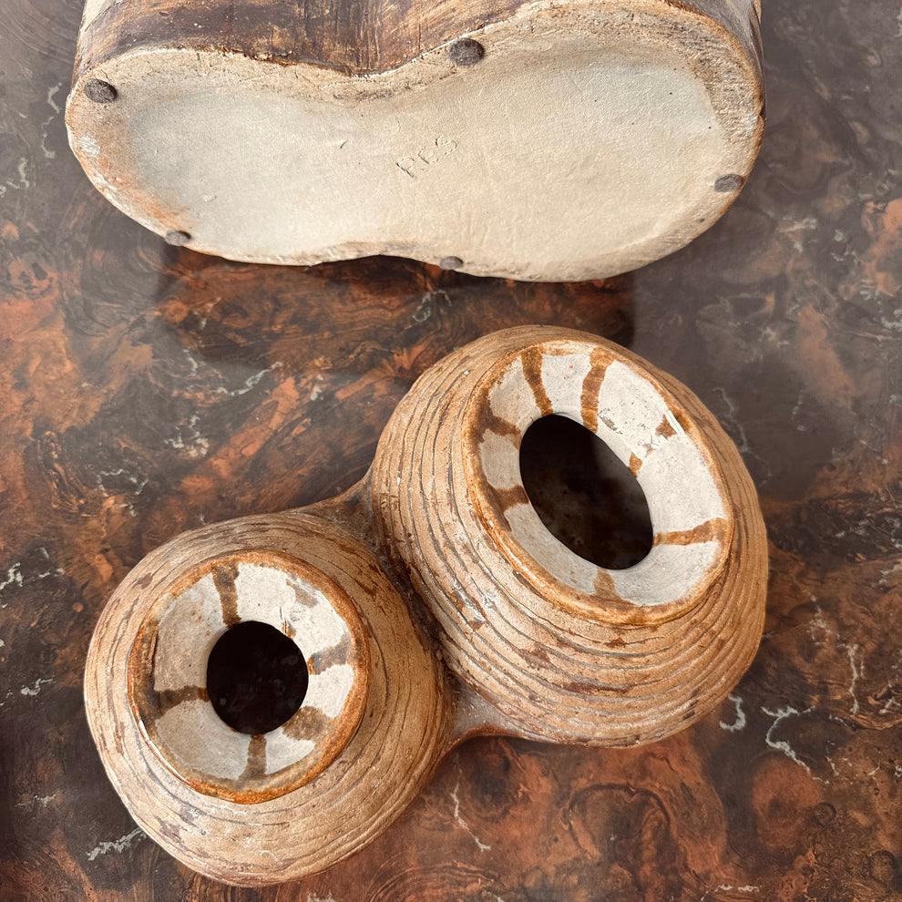 VINTAGE CONJOINED VESSEL STUDIO POTTERY – MiMO Decor